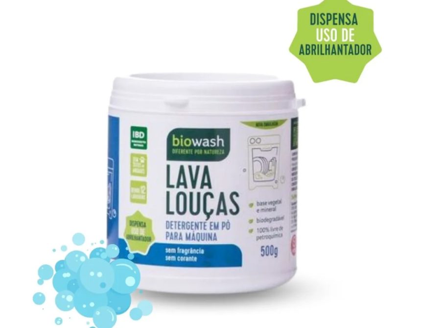 Lava louças Detergente em pó -500g-BIOWASH - Organic4