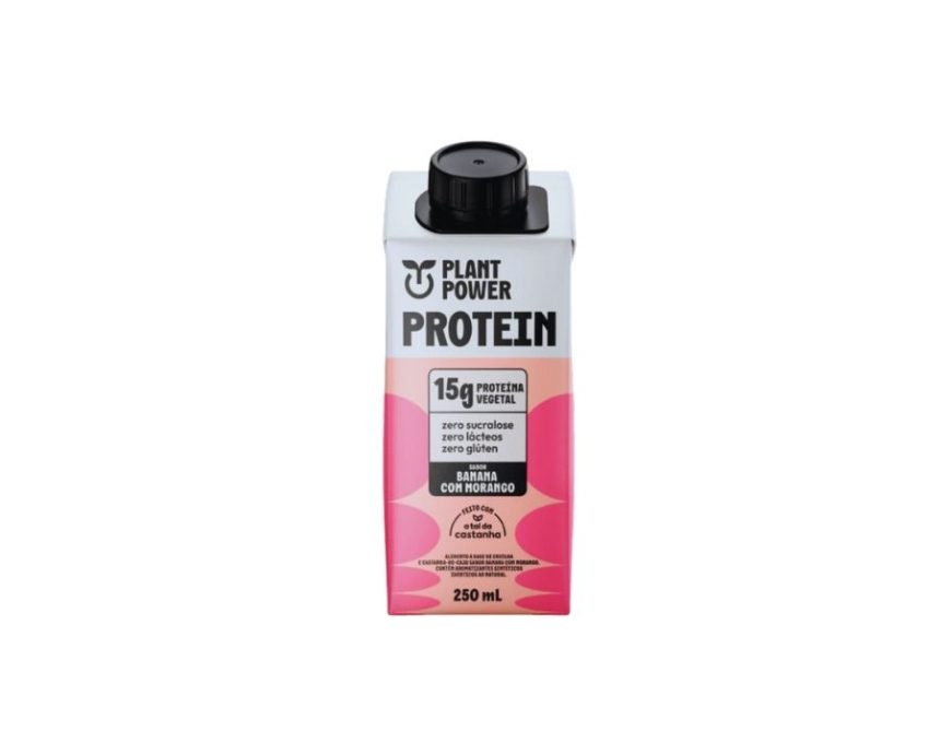 Bebida Vegetal Sabor Banana com Morango 250ml -15g de proteína - PLANT ...